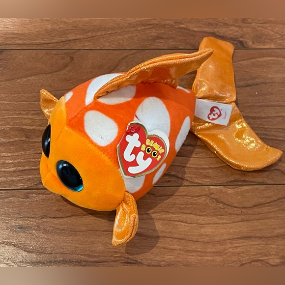Ty | Toys | Ty Beanie Boos Sami The Orange Clown Fish Glitter Eyes6 ...